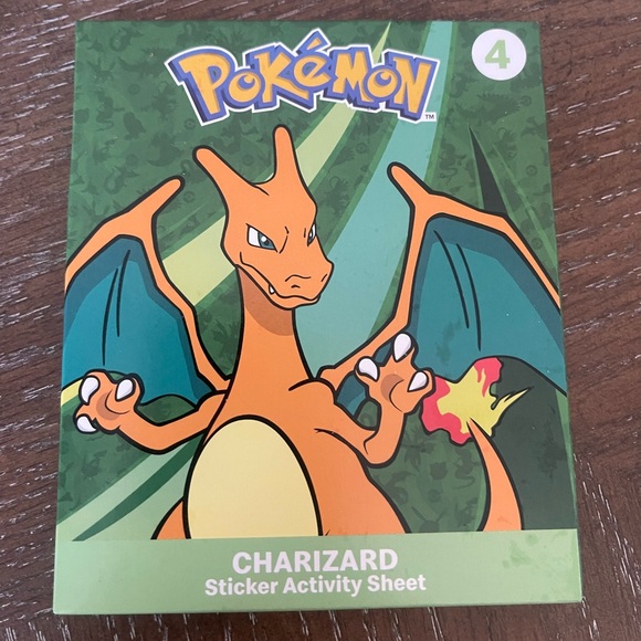 Pokemon | Toys | Pokemon Charizard Sticker Activity Sheet New | Poshmark